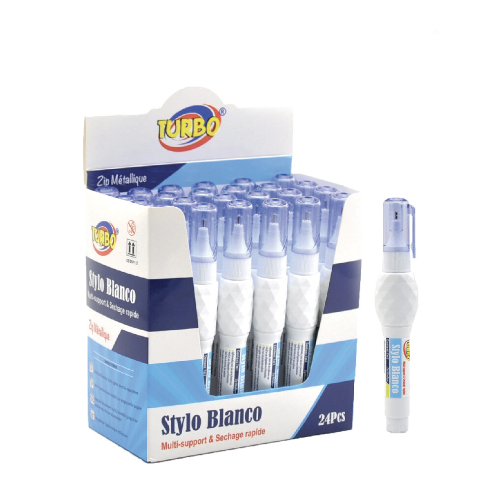 Blanco stylo 7ml TURBO - Fourniture bureau Tanger, Maroc | Alhorria